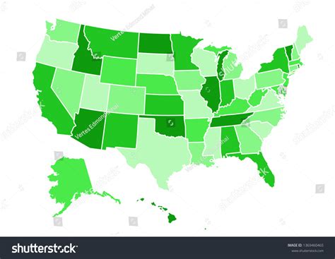 Usa Map Vector Illustration Vector De Stock Libre De Regalías