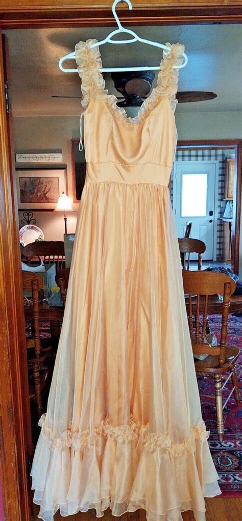 Vintage 1980s Southern Belle Prom Dress Gem