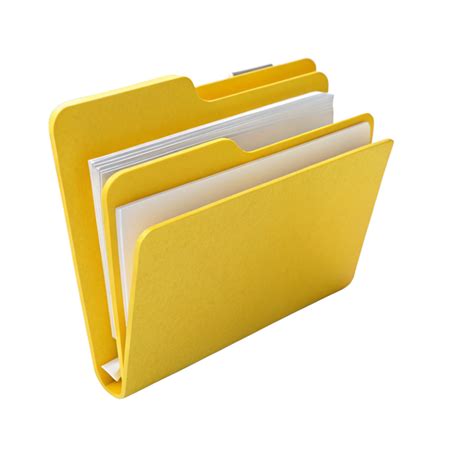 Folder With Papers Tabbed Dividers Inside Bright 60358934 Png