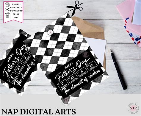 Fathers Day Printable Card Happy Father Day Card Dad Greeting Card