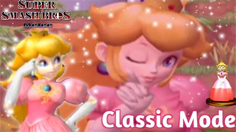 Smash Bros Melee Classic Mode Peach Gameplay Youtube