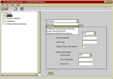 oracle net assistant tns timeout value