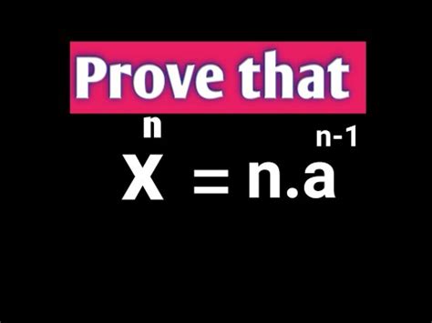 prove that d/dx (x^n)=x.n^n-1 || differentiation of x^n proof || Lec # 03 - YouTube