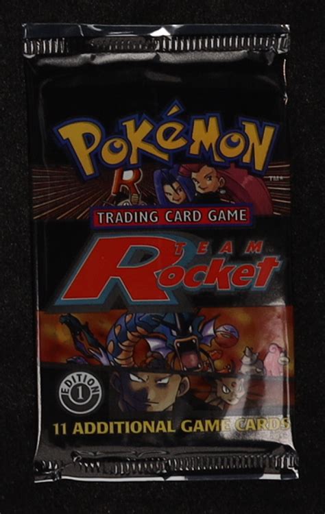 Pokemon Team Rocket 1st Edition Booster Pack With 11 Cards Pristine