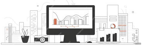 Data Analytics And Business Growth Illustration A Modern Illustration Depicting The Concept Of