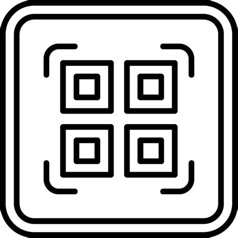 Qr Code Scan Line Icon Vector Art At Vecteezy