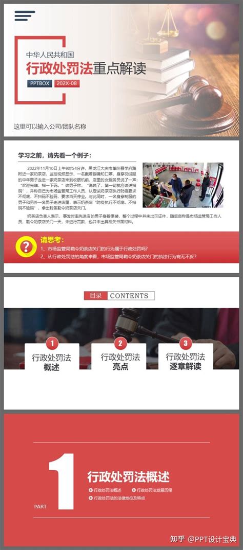 行政处罚法重点解读ppt课件 依法行政法律普法ppt 知乎