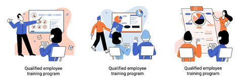 자격을 갖춘 직원 교육 프로그램 재교육 과정 전문성 개발 교육 은유에 도움 개념에 대한 스톡 벡터 아트 및 기타 이미지 개념