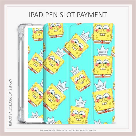 Spongebob Squarepants เคสไอเเพด Mini6 Air345 เคส Ipad Gen7 8 9 Gen10