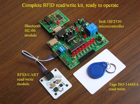 RFID UART DEVELOPMENT KIT READ WRITE MHZ MIFARE TAG MICROCONTROLLER BOLT F PUNTO