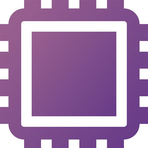 Chips Icon In Gradient Colors Circuit Chip Signs Illustration 16416824 Png