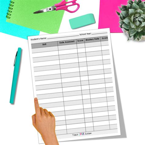 Fluency Data Sheets Teach Love Autism