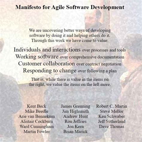 The Agile Manifesto A New Mindset Ben Linders