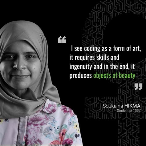 1337 Coding School On Linkedin Soukaina The Girl For Whom Coding Is An Art