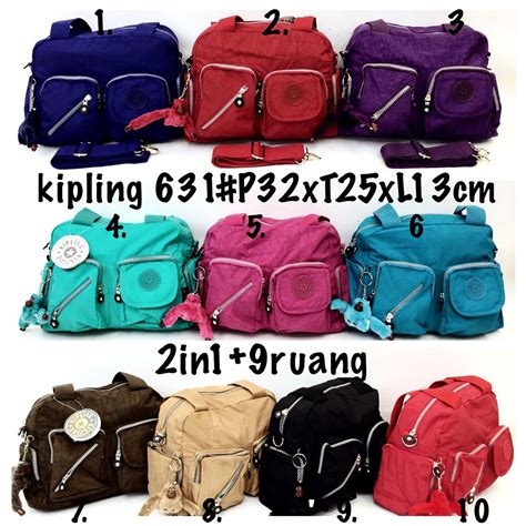 Jual Tas Kipling Tas Kipling 631 Tas 2in1 Tas Jinjing Tas Selempang 9 Ruang