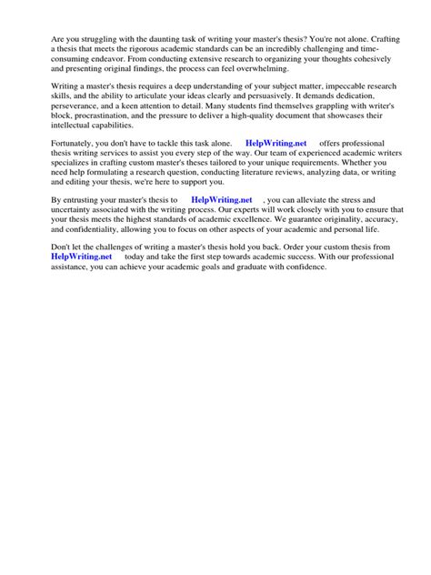 Master Science Thesis Example Download Free Pdf Zionism