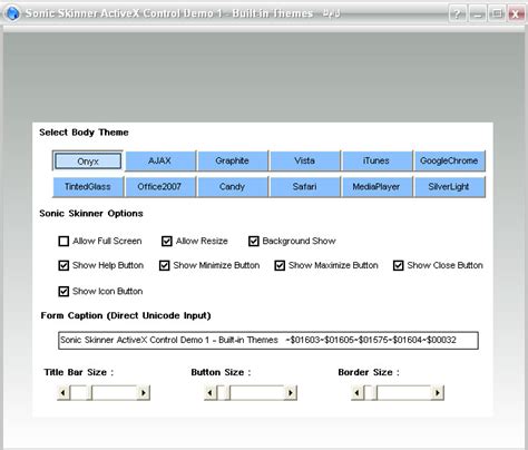 Skin Control Visual Basic 6 Activex Components