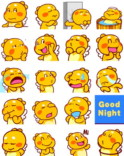 Bộ 50 Sticker Hình Dán Ong Vàng Cute Qoobee Agapi Dán Nón Bảo Hiểm