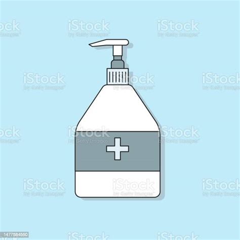 Botol Pembersih Tangan Ikon Medis Ilustrasi Stok Unduh Gambar