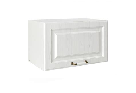 Кухненски шкаф горен с една повдигаща врата Rustic Vh60 36 бял • Модулна кухня Rustic бяла