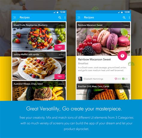 Mobile Recipe Application Mobile Restaurant Apps On Behance