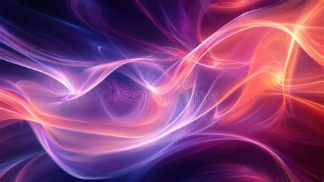 Colorful Abstract Light Patterns Creating Mesmerizing Swirls And Waves Stock Illustration