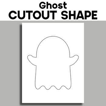 Ghost Cutout Shape Printable By Structureofdreams TPT