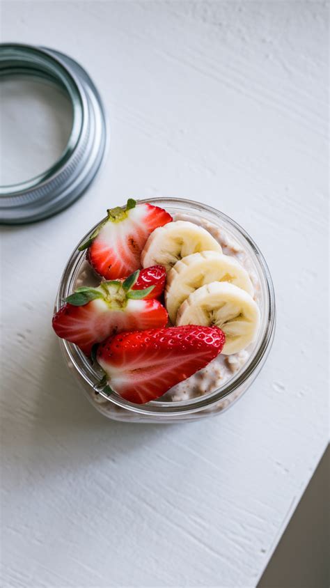 Strawberry Banana Overnight Oats Plant Powered Lifters
