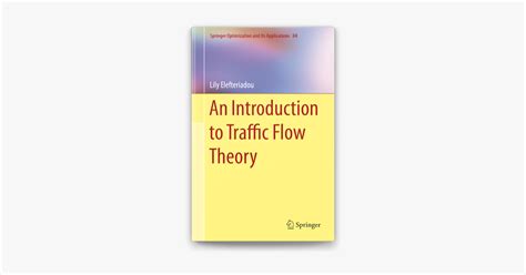 ‎an Introduction To Traffic Flow Theory On Apple Books