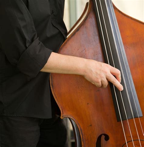 Premium Photo Acoustic Double Bass Player