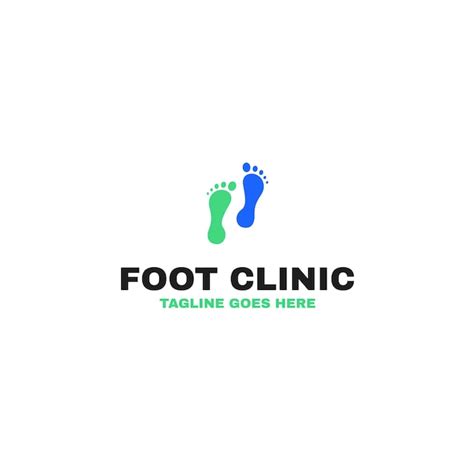 Premium Vector Foot Clinic Logo Design Concept Vector Illustration