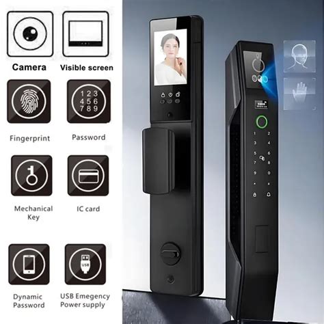3d Face Recognition Smart Door Lock With Camera Wifi Biometric Fingerprint Security Security
