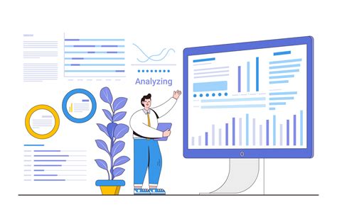 Data Analytics And Business Intelligence Concept With A Person