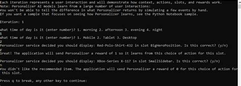 How To Use Multi Slot With Personalizer Azure Ai Services Microsoft