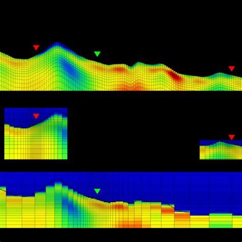 2d inversion result from a survey in alberta canada top fd grid for
