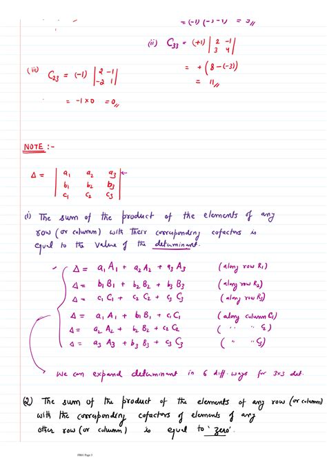 SOLUTION Determinants Full Pdf Studypool