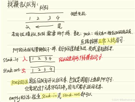 代码随想录二刷栈与队列 Csdn博客