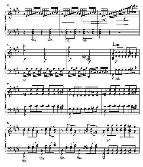 月光 第三乐章 贝多芬 beethoven 钢琴谱 五线谱