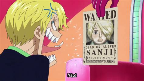 Sanji não quis assumir que o cartaz era dele Momentos engraçados de