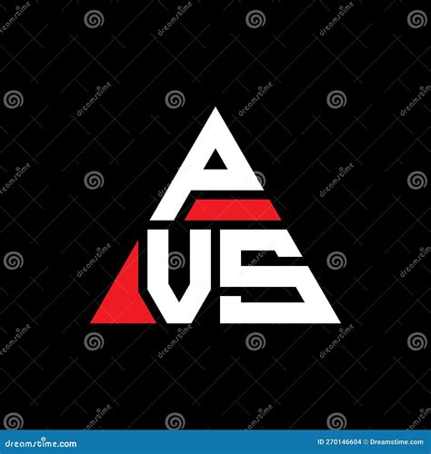 Pvs Triangle Letter Logo Design With Triangle Shape Pvs Triangle Logo