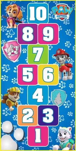 Alfombra de juguete de lona amarilla Paw Patrol para niños MercadoLibre