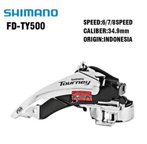 Shimano Tourney T สับจานหน้า Fd-Ty500ที่ยึดสายจักรยาน6/7/8 Speed ...