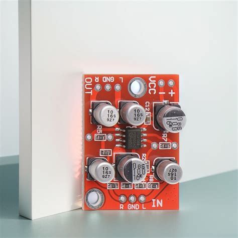 Dc 5v 15v Ad828 Stereo Preamp Power Amplifier Board Microphone Preamp Module Ebay