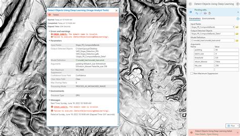 Arcpro 281 Deep Learning The Domain Name Is Invalid · Issue 28