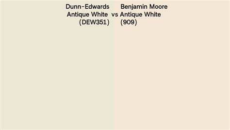 Dunn Edwards Antique White Dew351 Vs Benjamin Moore Antique White