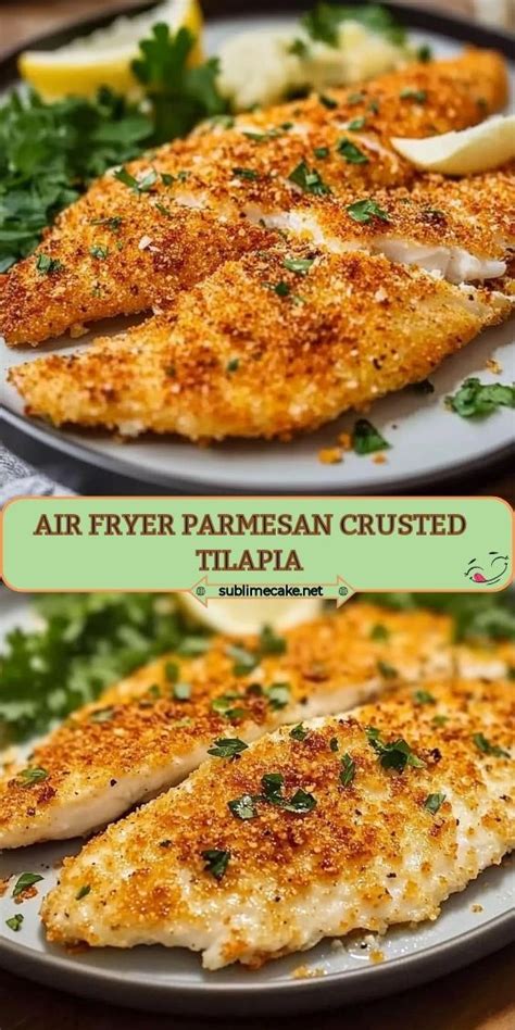 Air Fryer Parmesan Crusted Tilapia How To Cook Tilapia Fillets How