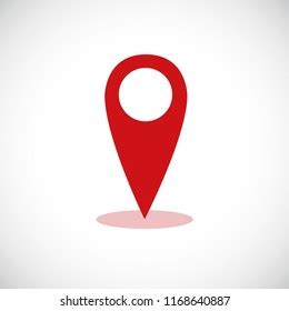 Red Map Pointer Location Pin Icon Stock Vector Royalty Free