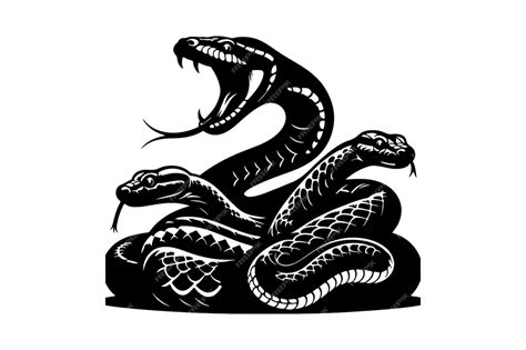 Vector Python Snake Silhouette Illustration And Line Art Premium Ai