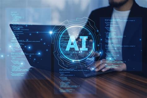 Premium Photo Programmer Use Ai Technology To Enhance Security Protocols Identifying