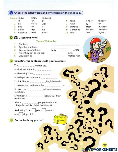 Important Nummber 6842962 Phqq97 Live Worksheets